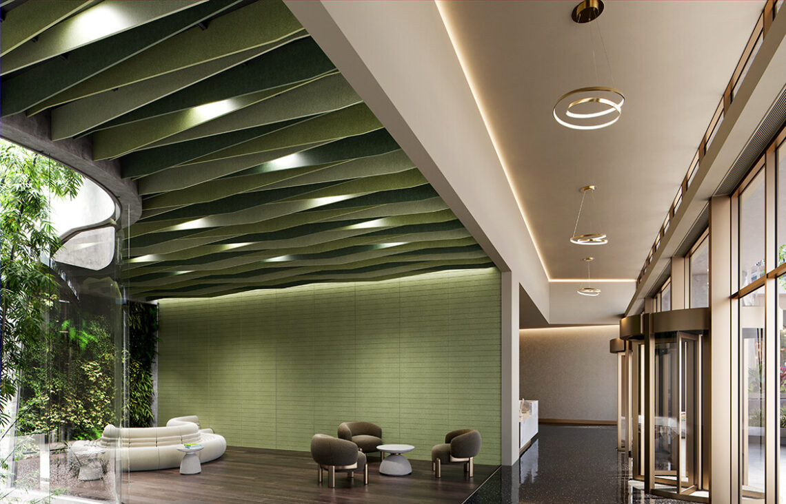 Array Ceiling Solution - Woven Image | IndesignLive