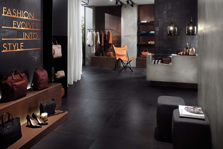 Blaze of glorious, oxidised metal look tiles | IndesignLive