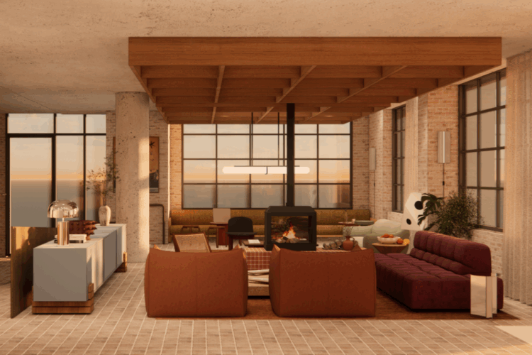 Precinct 75 interiors bring colour to build-to-rent | Indesignlive