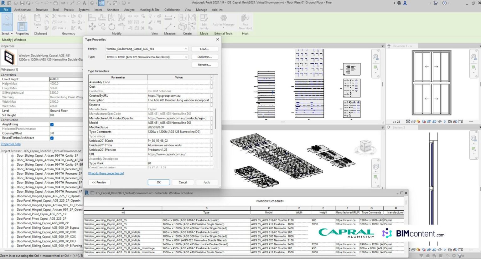 Capral - Revit (BIM) Content Library | IndesignLive