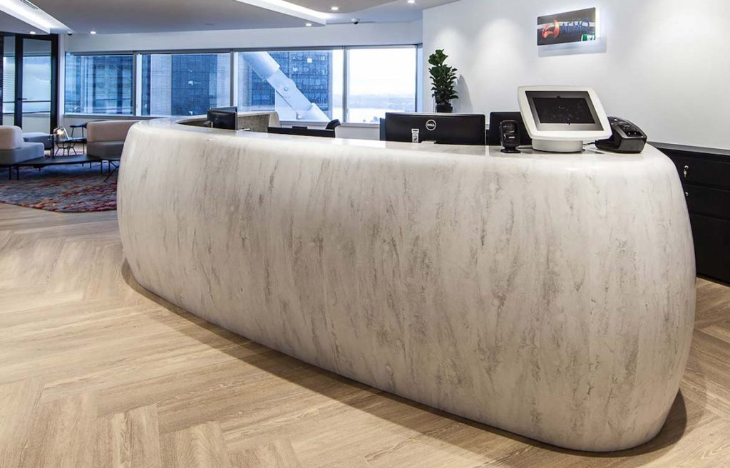 Corian CASF Surface Design at AEMO Reception | IndesignLive
