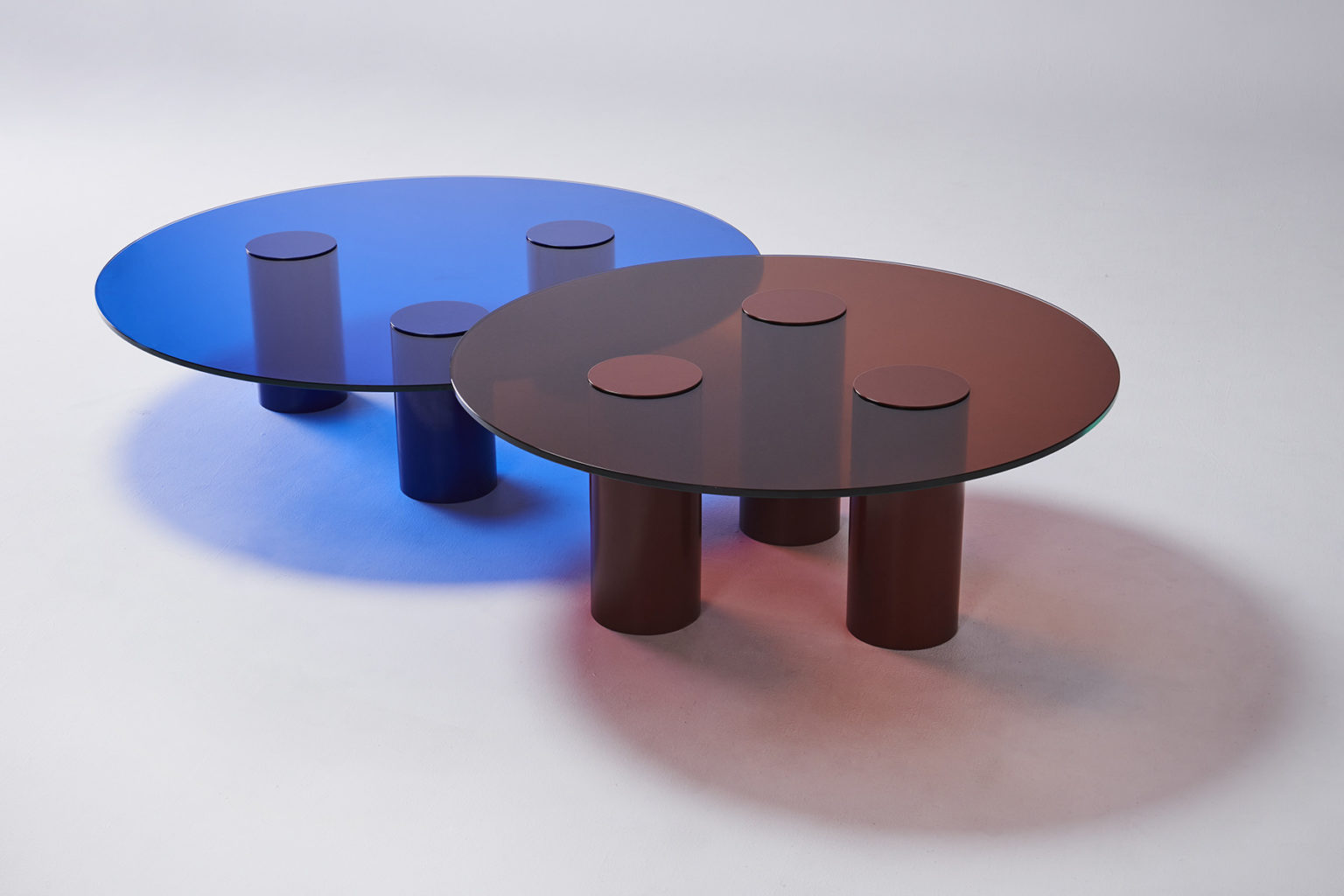 coloured glass ivy coffee table - grazia&co | IndesignLive