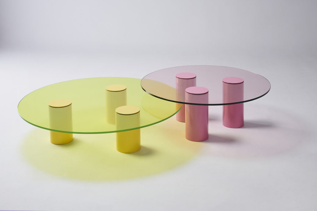 coloured glass ivy coffee table - grazia&co | IndesignLive