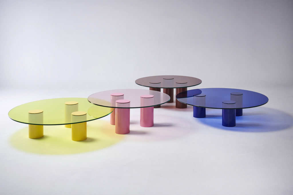coloured glass ivy coffee table - grazia&co | IndesignLive