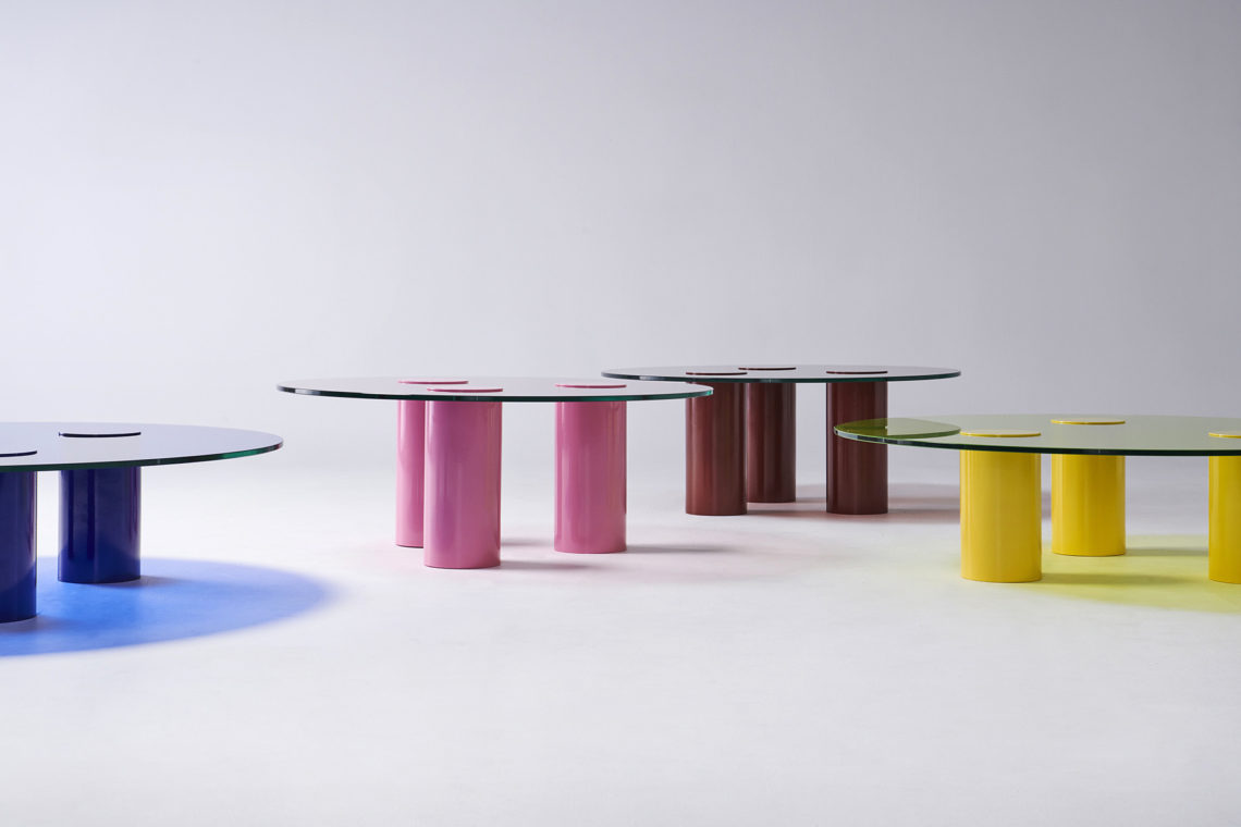coloured glass ivy coffee table - grazia&co | IndesignLive