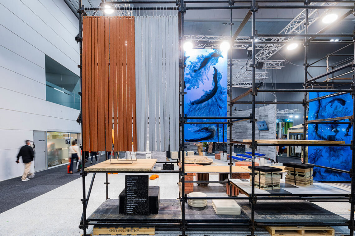 Zero-waste installation by Hassell and Autex