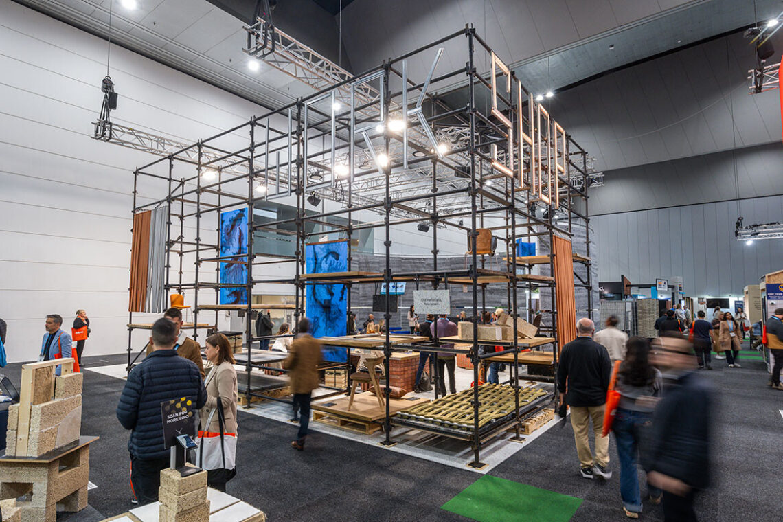 Zero-waste installation by Hassell and Autex