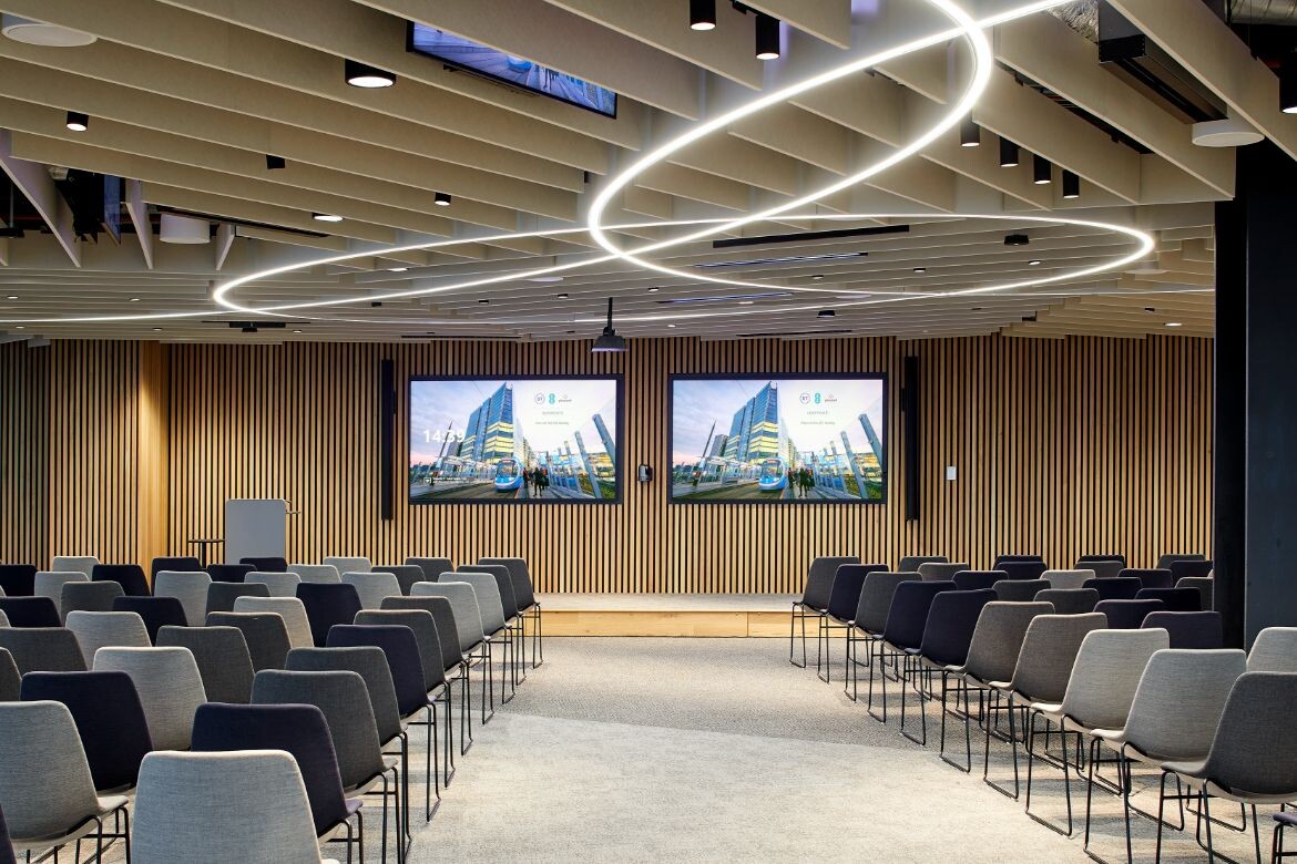 Woven Image - Fuji and Array Acoustic Ceiling | IndesignLive