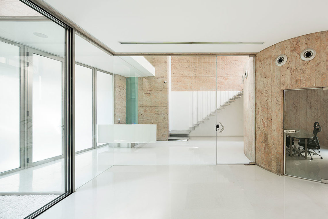 Charged Voids designs the stone-clad Office 543 | IndesignLive