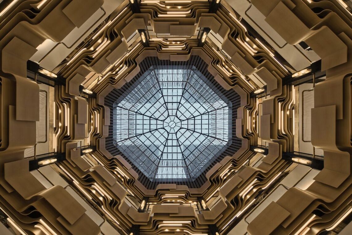 The sky well at Huashang Financial Center | IndesignLive