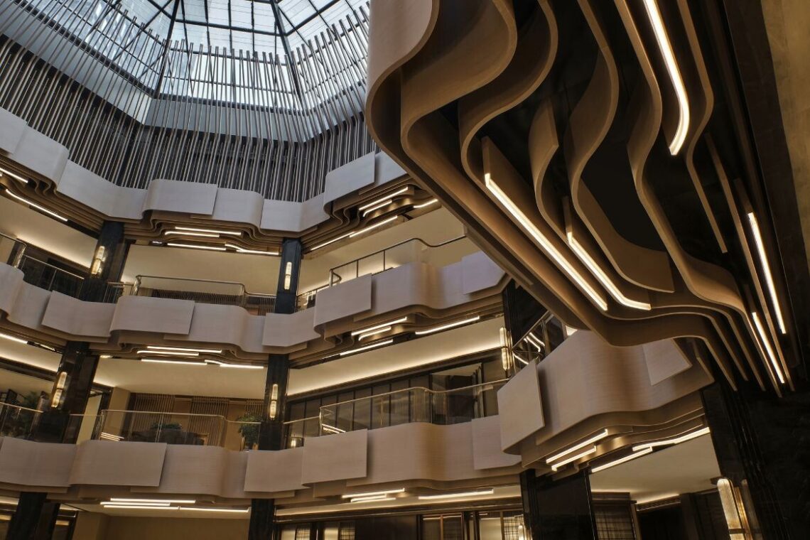 The sky well at Huashang Financial Center | IndesignLive