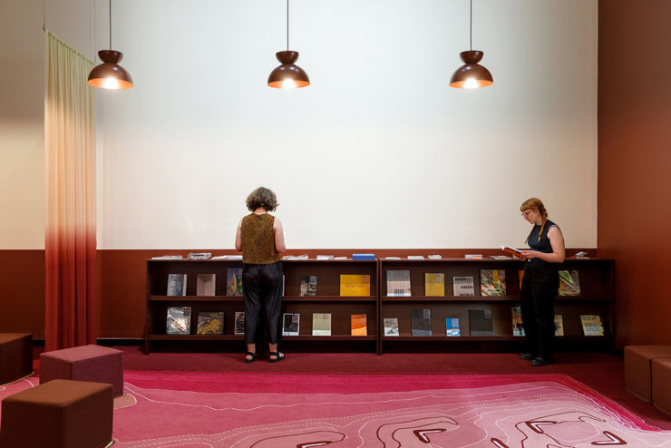 Custom flooring used for Reading Space exhibition | IndesignLive