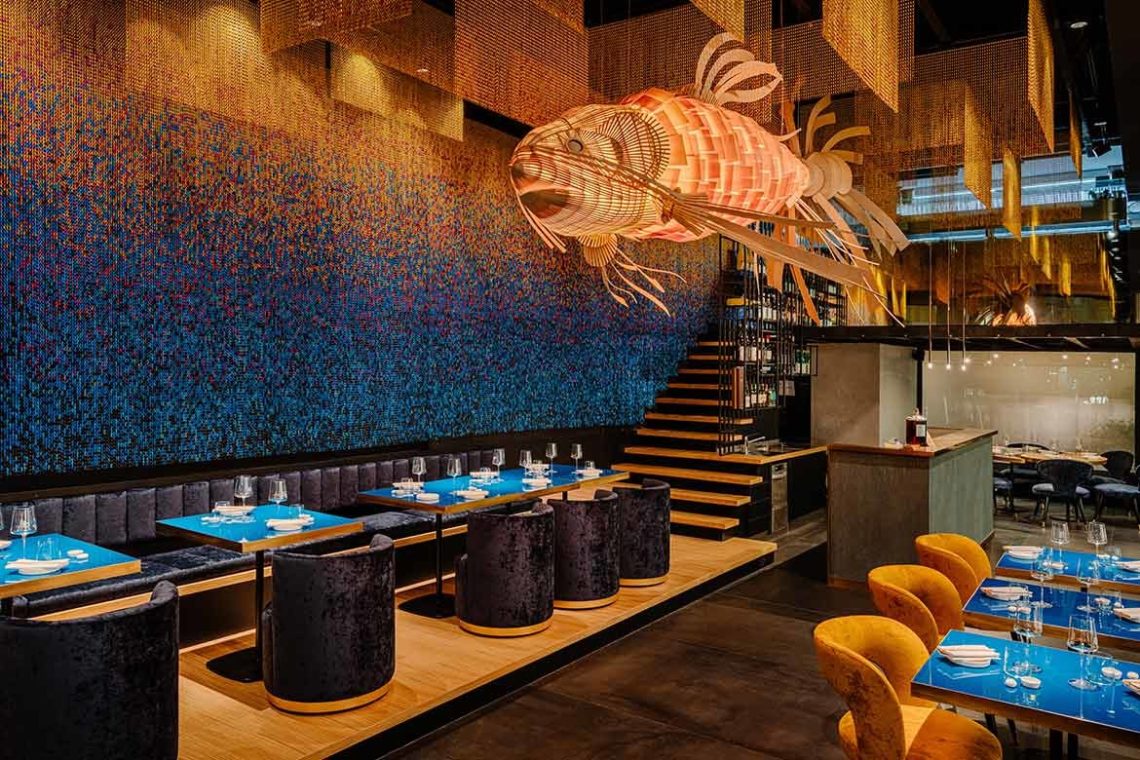 Kriskadecor helps define space with bespoke chain curtains | IndesignLive