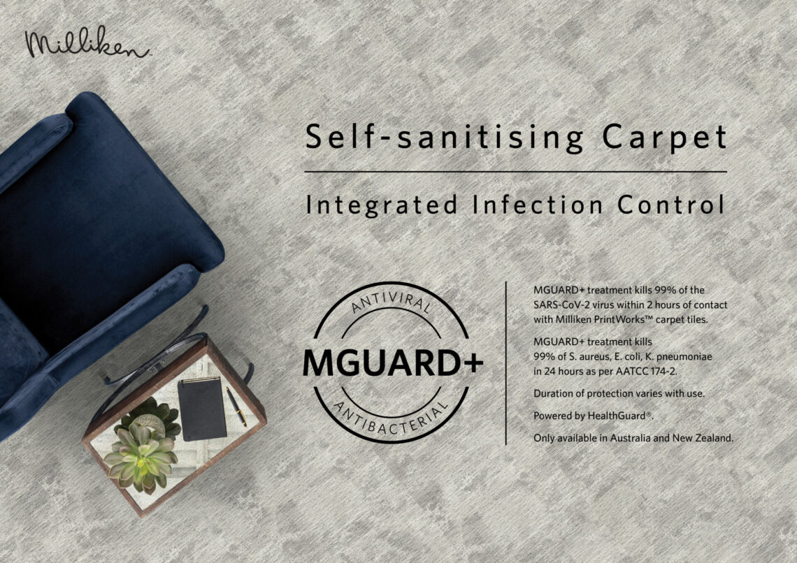 Milliken launches world-first self-sanitising carpet, MGUARD+