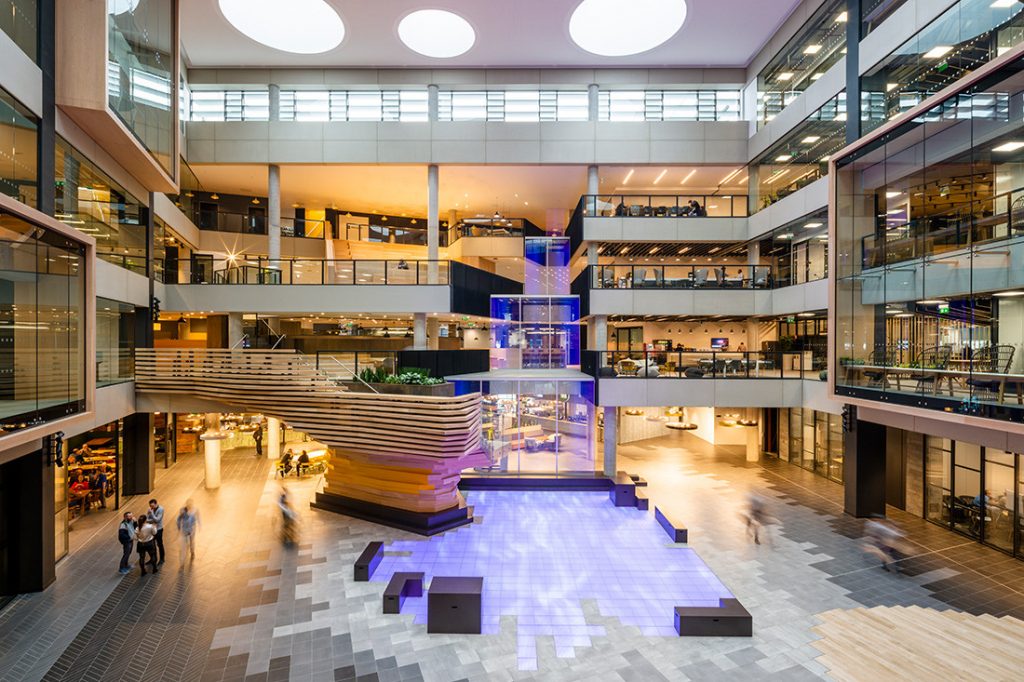 Creating an island: Microsoft Place by Gensler | IndesignLive