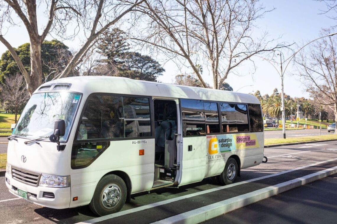 Navigate Saturday Indesign in style with our VIP Studio Bus Tours