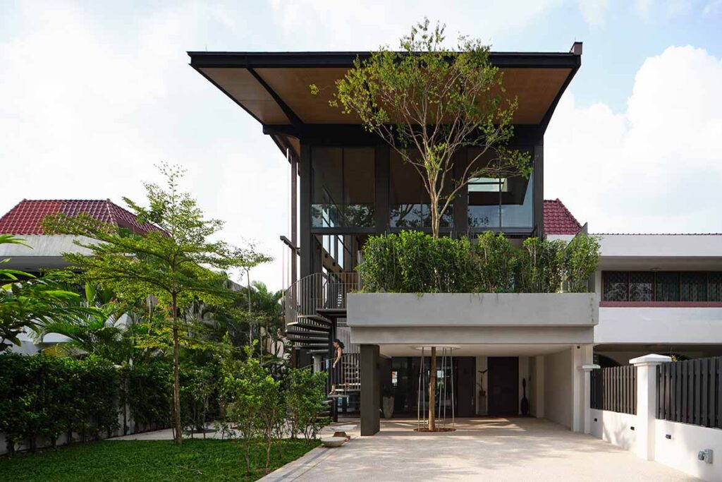 Dated ‘60s house renovated into a modern family home that embraces the ...