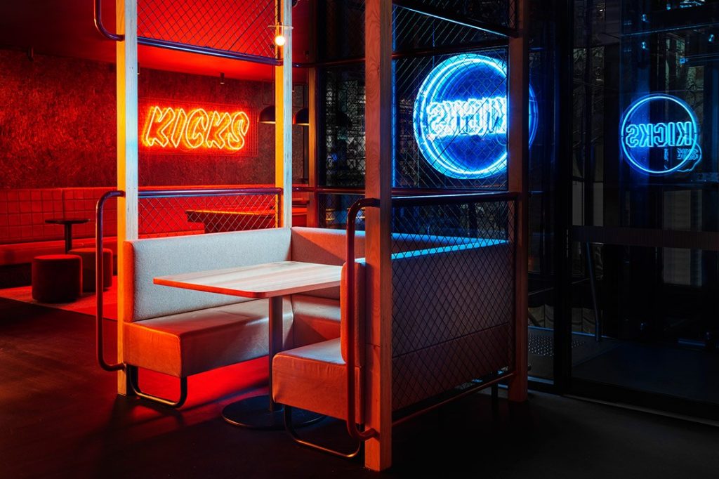 KICKS is contemporary sports bar by Zwei Architecture | IndesignLive