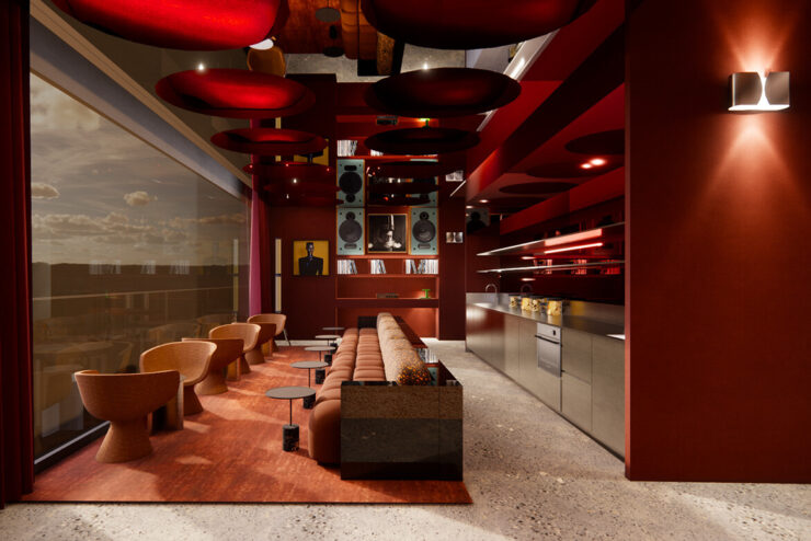 Precinct 75 interiors bring colour to build-to-rent | Indesignlive