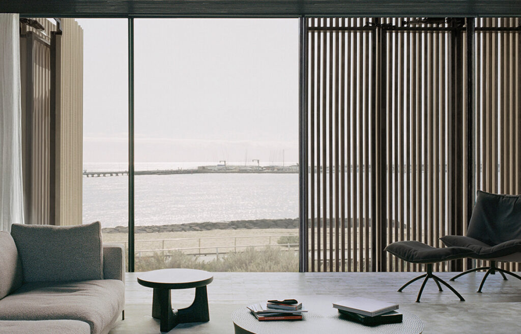 Motorised Vertical Bi-fold Screens - Shade Factor | IndesignLive