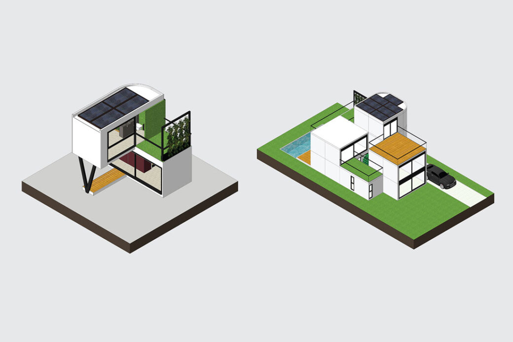 A D Lab Prototypes A Modular Home Made With A Light-Gauge Steel ...