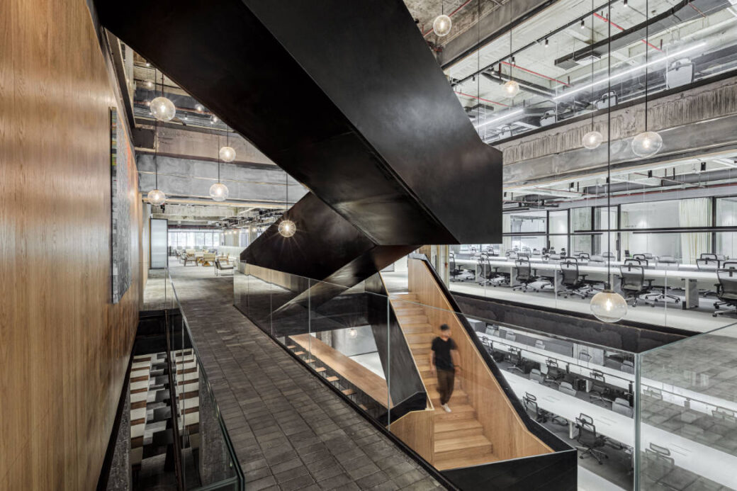 Yeahka office by JSPA Design boasts floating meeting rooms and ...